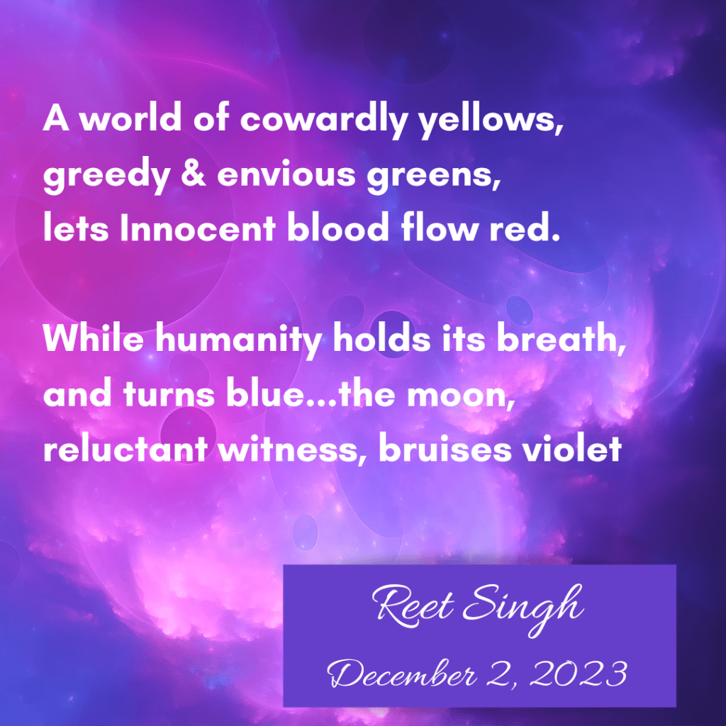 White Flag – poem – Reet Singh / Upreet Dhaliwal